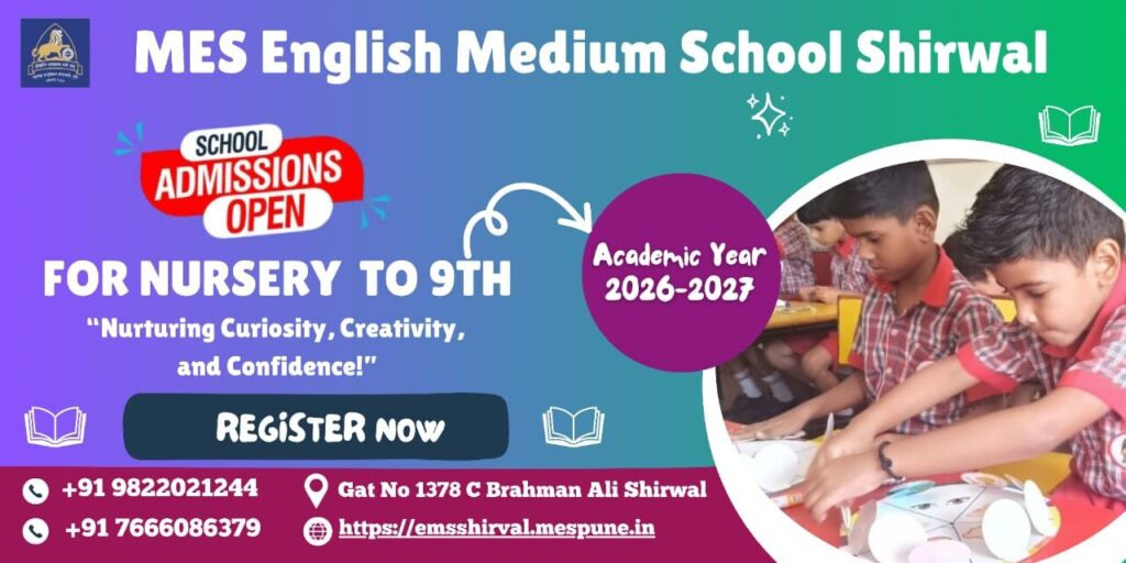 Admission Open 2026-27 – MES English Medium School, Shirwal